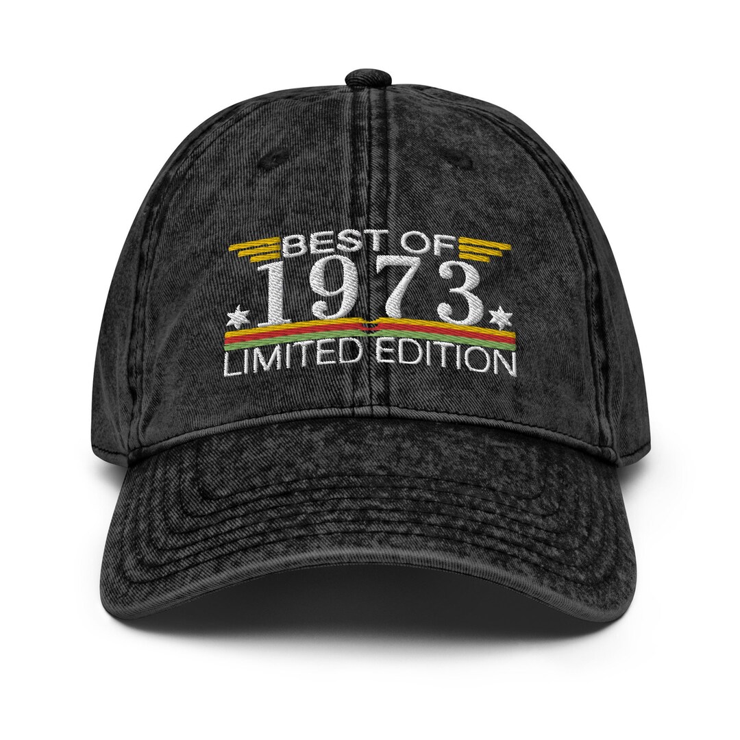 51st Birthday Embroidered Vintage Cotton Twill Cap, Gift for Men and ...