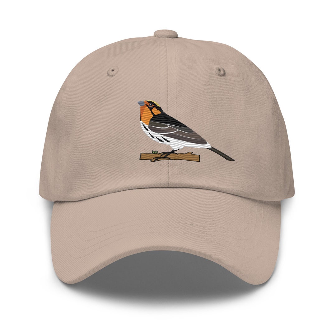 Blackburnian Warbler Cap, Birds Lover Gifts, Unisex Embroidered Cotton ...