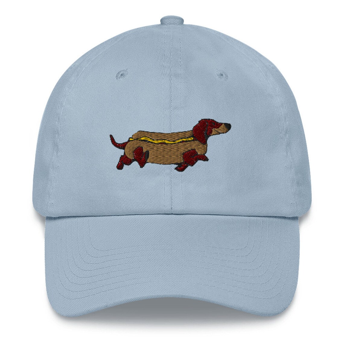 Funny Dachshund Hot Dog Embroidery Baseball Dad Hathot Dog - Etsy