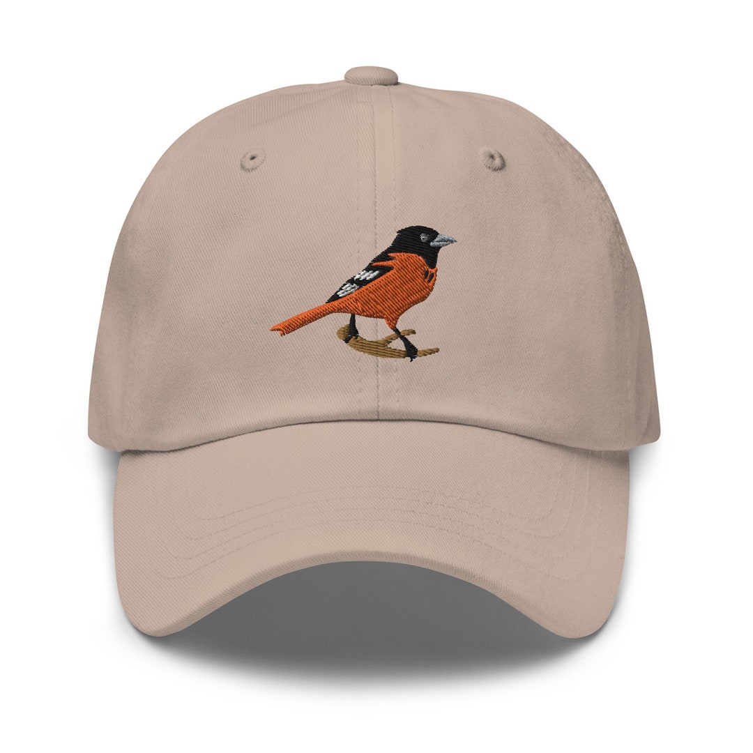 Baltimore Oriole Dad Cap, Birds Lover Gift, Unisex Embroidered Cotton ...