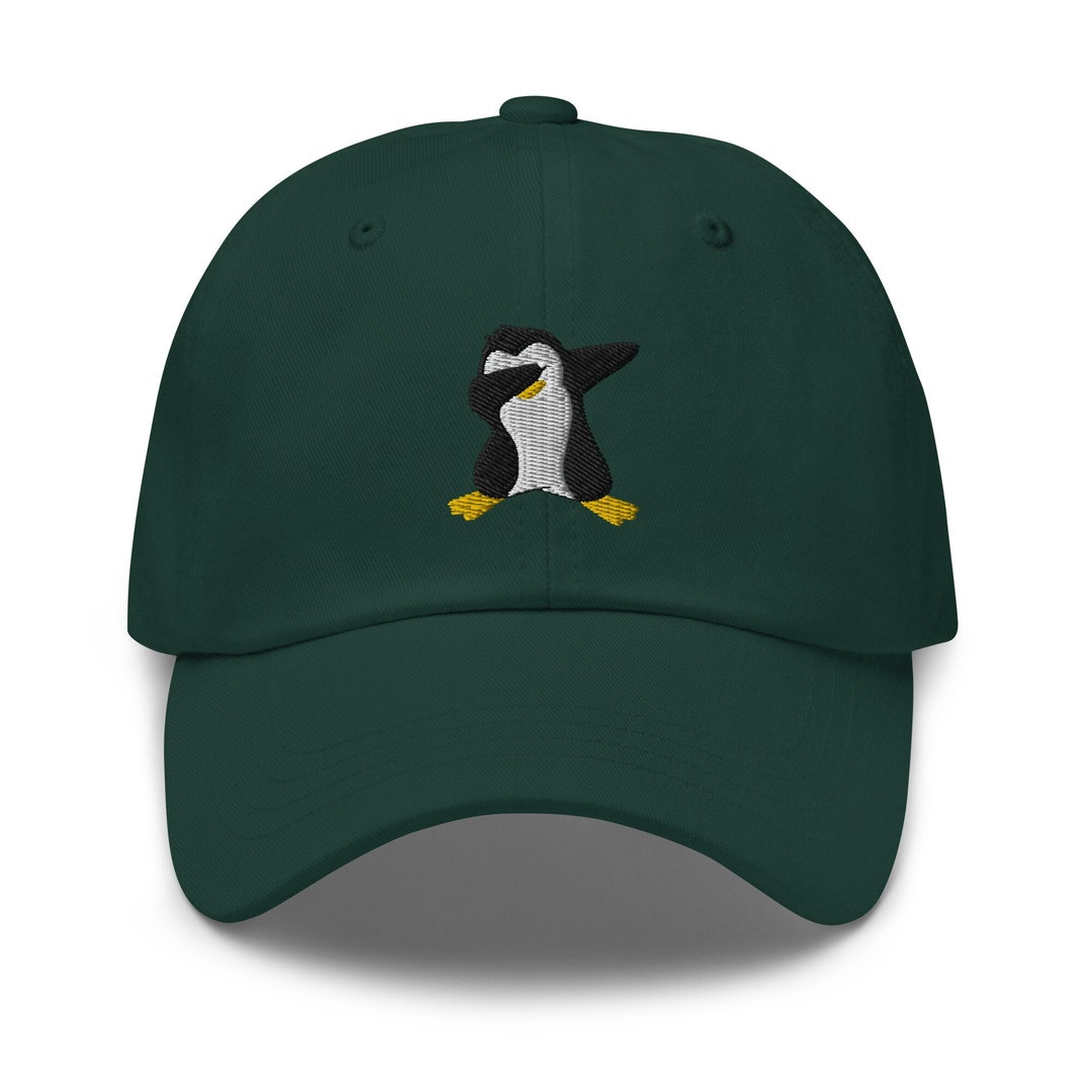 Dabbing Penguin Embroidered Dad Hat, Penguin Lovers Gifts Hats ...