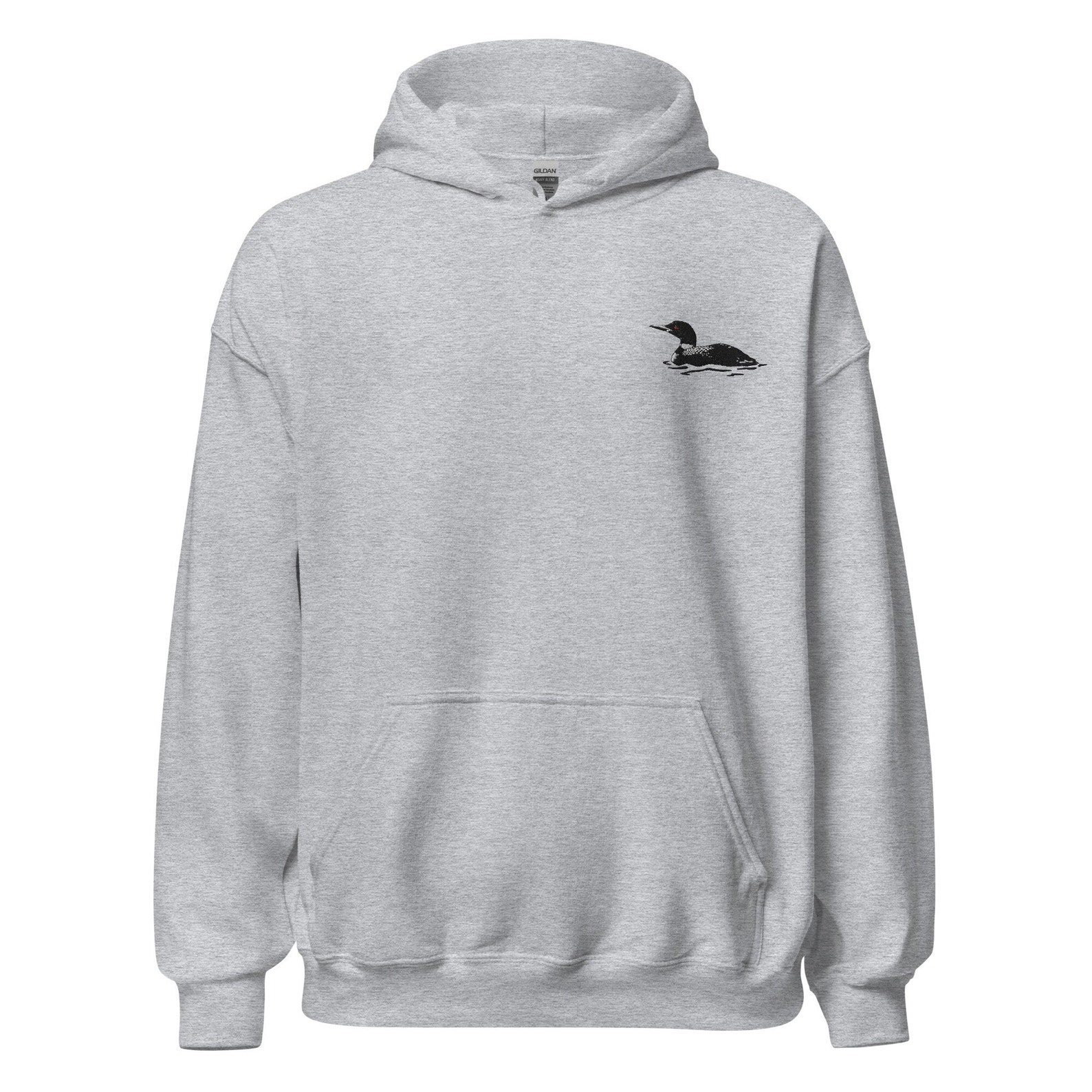 Embroidered Loon Hoodie: Unisex Bird Watcher Gift - Etsy
