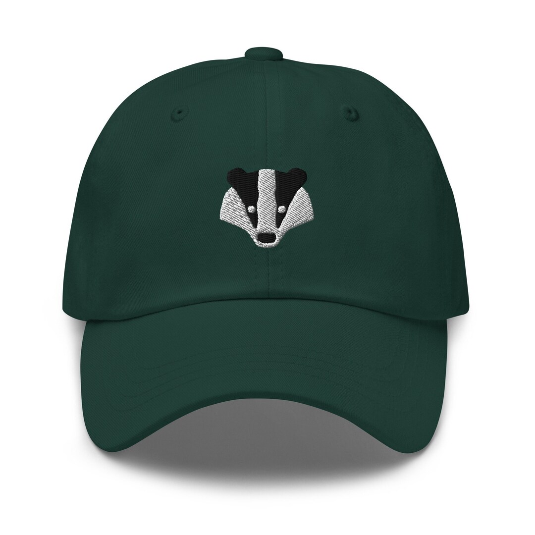 Badger Embroidery Dad Hat: Wildlife Baseball Cap - Etsy
