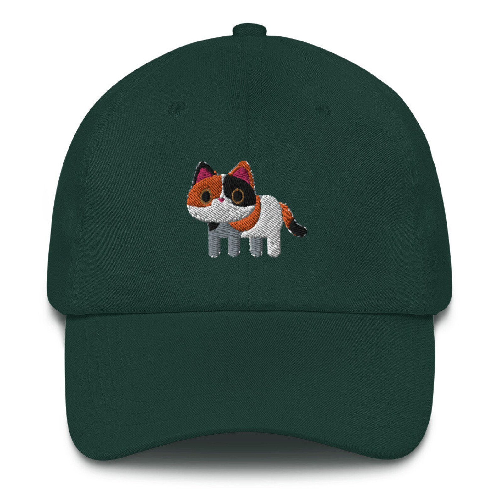 Cute Calico Cat Dad HatCalico Khaki CapDomestic Patches Pet | Etsy