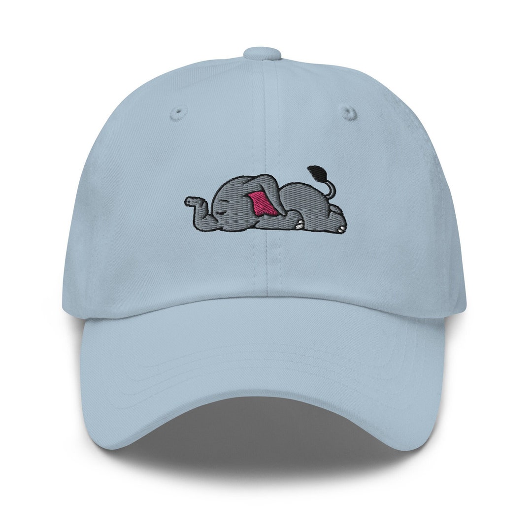 Lazy Elephant Embroidered Dad Hat, Funny Gift for Elephant Lover ...