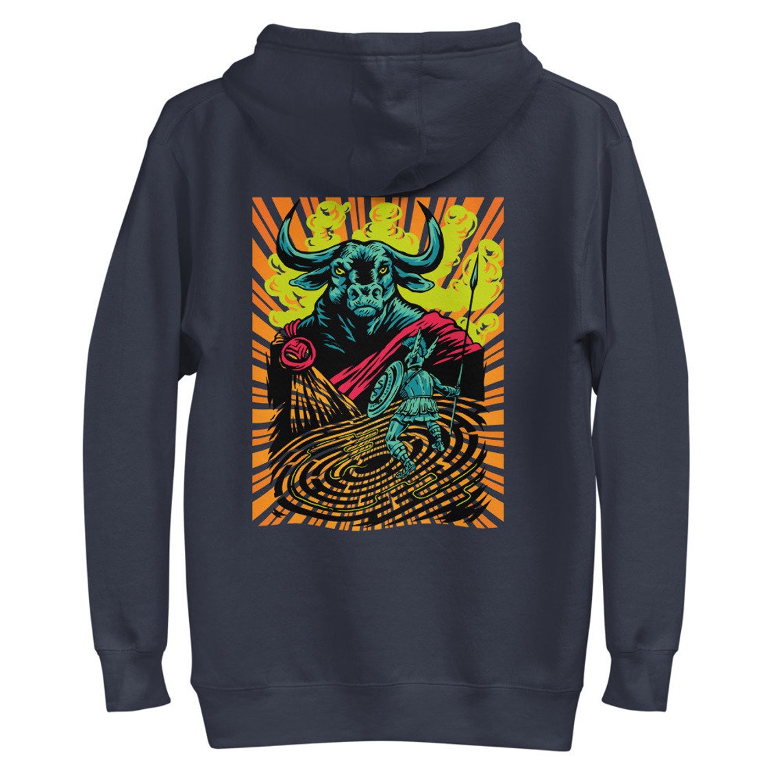 Minotaur Greek Mythology Hoodie Minotaur Monster Mythical - Etsy