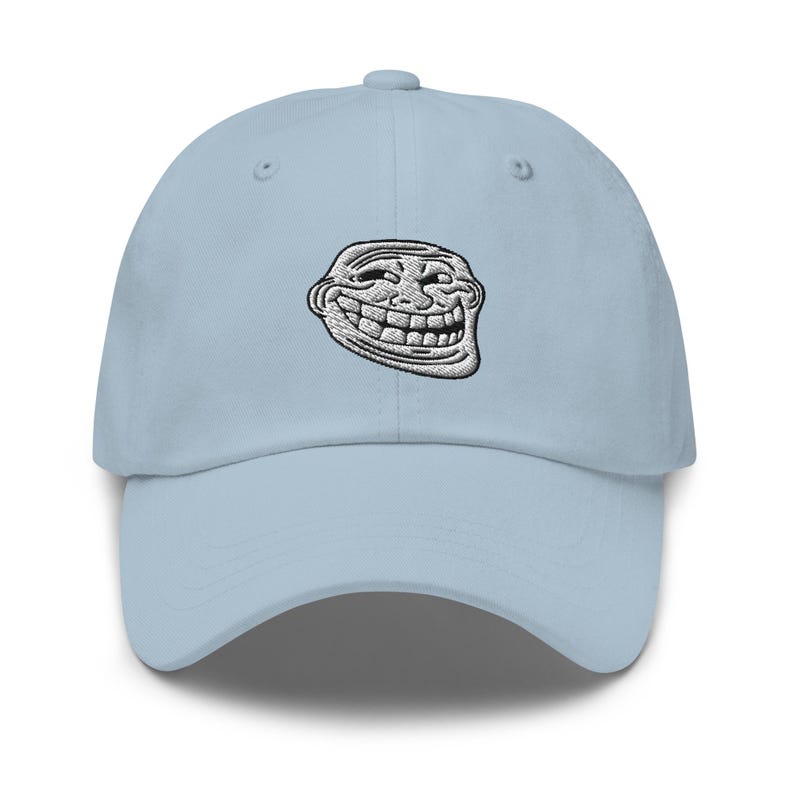 Trollface Meme Coolface Embroidery Baseball Dad Hat - Etsy
