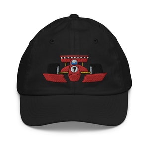 Toddler Race Car Embroidered Baseball Cap: Kids Cotton Twill Hat - Etsy