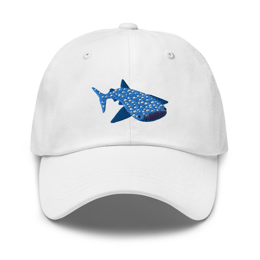 Whale Shark Embroidered Cotton Dad Cap, Save the Sharks Baseball Dad ...
