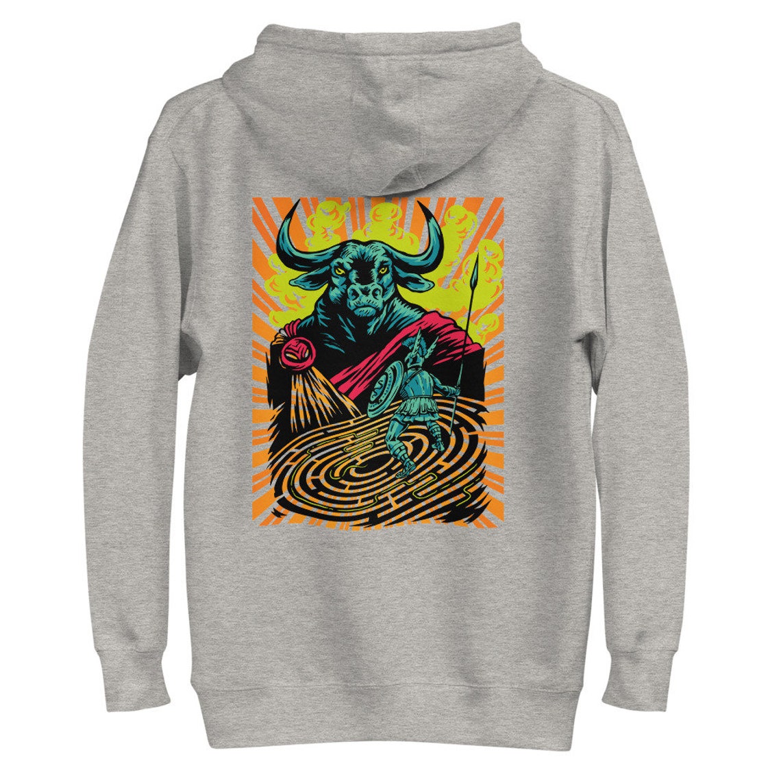 Minotaur Greek Mythology Hoodie Minotaur Monster Mythical - Etsy