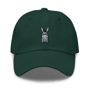 Cute Donkey Embroidered Dad Hat, Donkey Lover Gift, Donkey Farmer ...