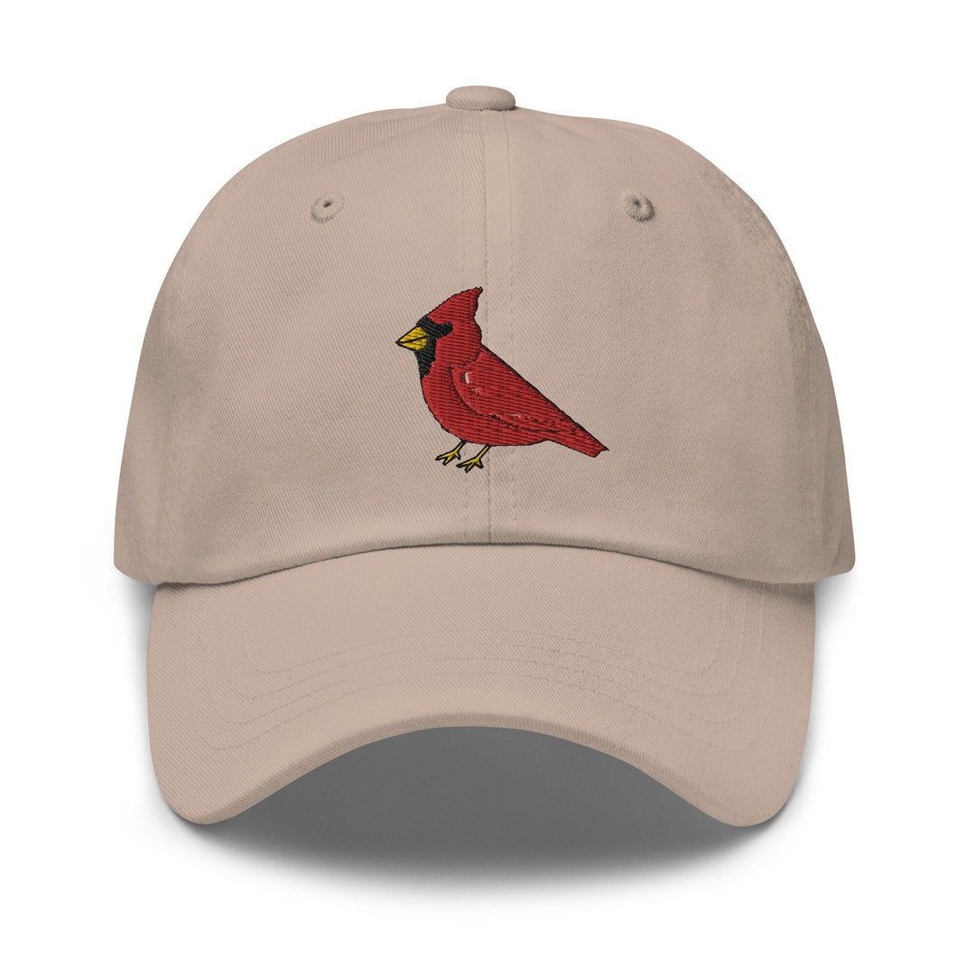 Cardinal Embroidered Dad Hat, Baseballcap, Mom Cap, Embroidery Wildlife ...