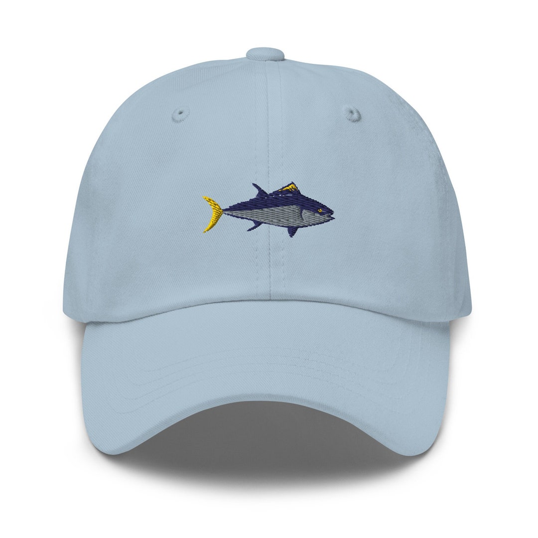 Tuna Embroidered Dad Hat, Yellowfin Tuna Fish Lover Gift, Saltwater ...
