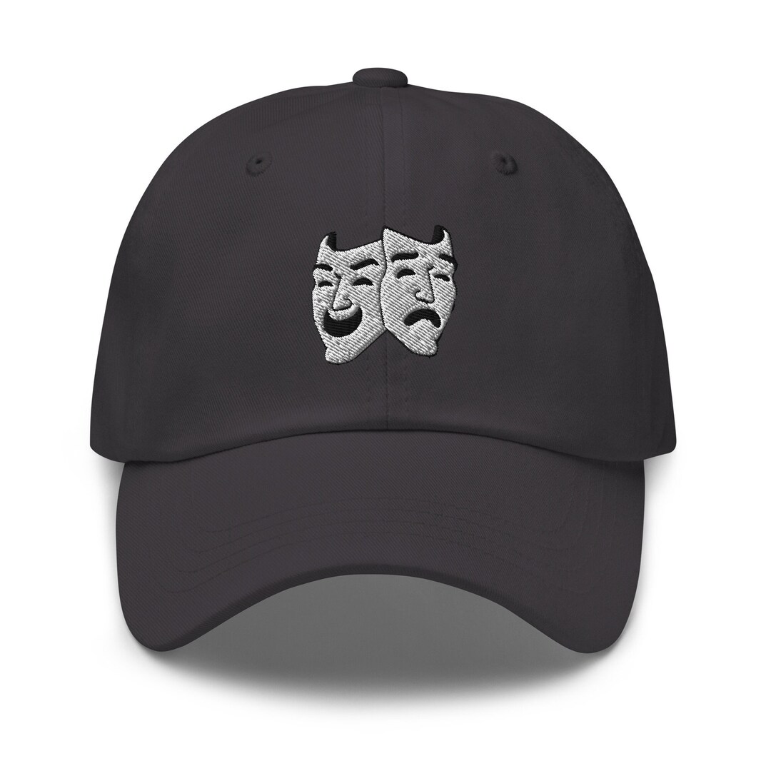 Happy-sad Theatre Masks Hat, Theater Lover Gift, Embroidered Unisex Hat ...