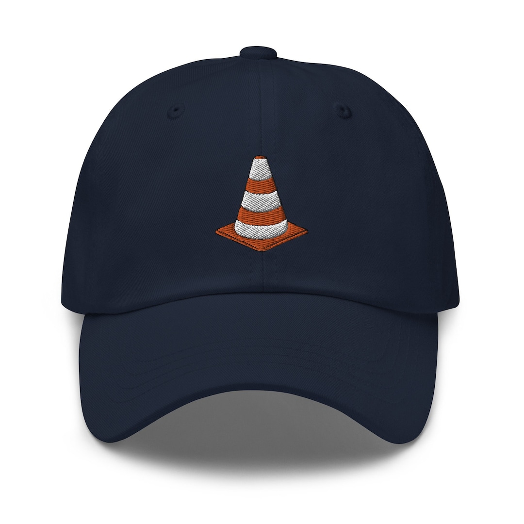 Traffic Cone Embroidered Dad Hat: Unisex Cotton Twill Baseball Cap - Etsy