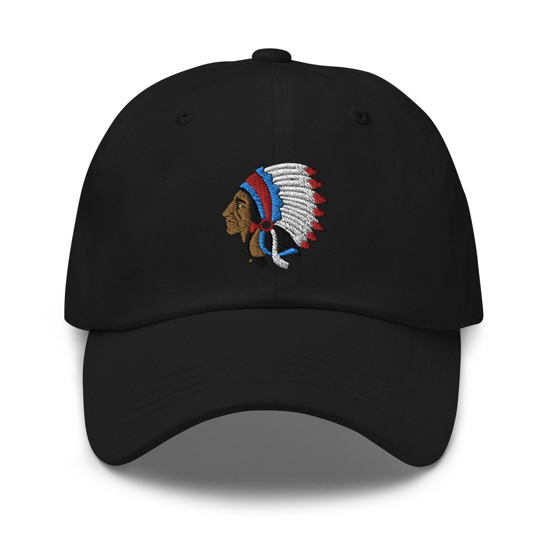 Indian Chief Head Embroidered Dad Hat, Native American Hat, Gifts ...