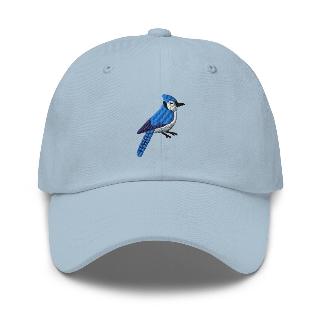 Blue Jay Bird Hat, Embroidered Men Women Nature Wildlife Baseball Cap ...