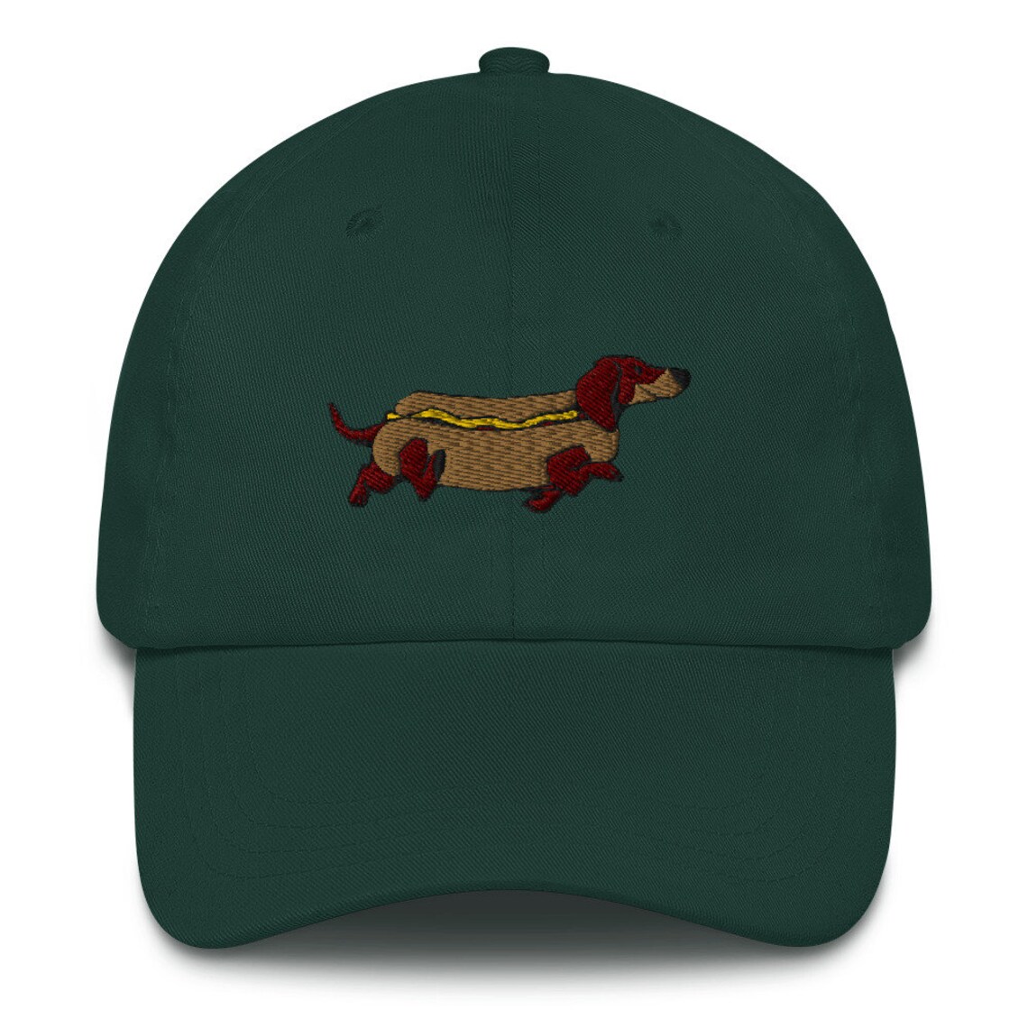 Funny Dachshund Hot Dog Embroidery Baseball Dad Hathot Dog - Etsy