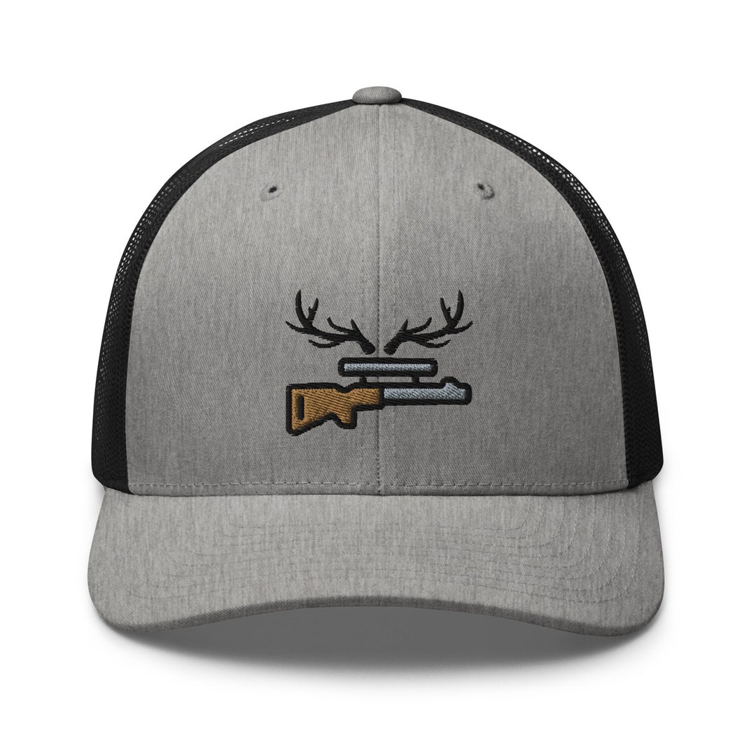 Deer Hunting Trucker Cap, Hunting Gift Embroidered Hat, Gift for Hunter ...