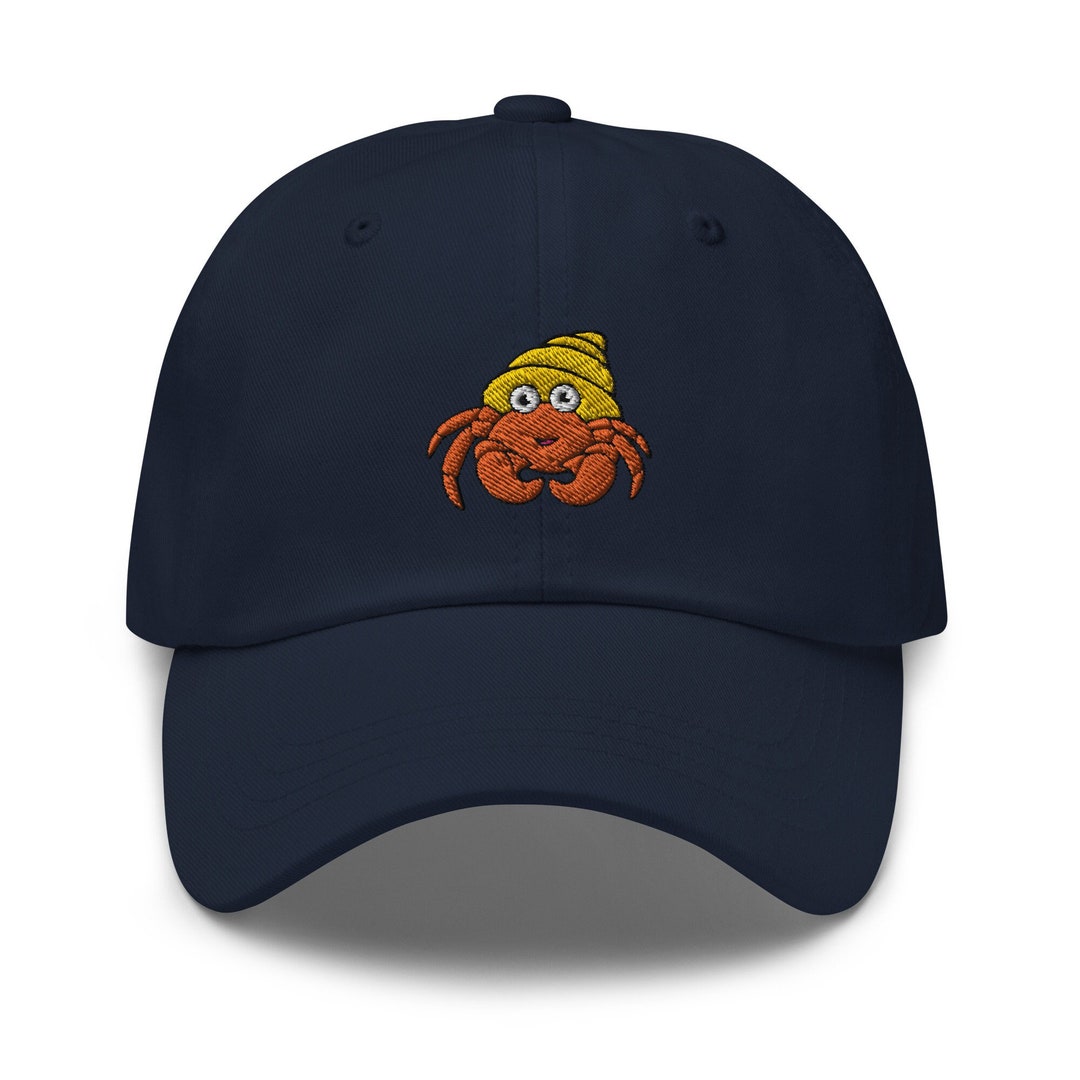 Cute Hermit Crab Dad Hat, Crab Lover Gift Dad Cap, Embroidered Unisex ...