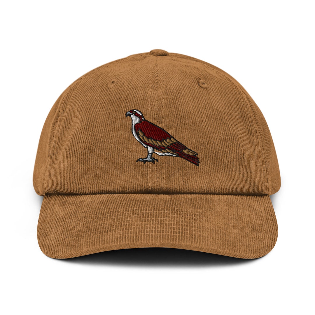 Embroidered Osprey Bird Corduroy Hat - Wildlife Nature Cap - Etsy