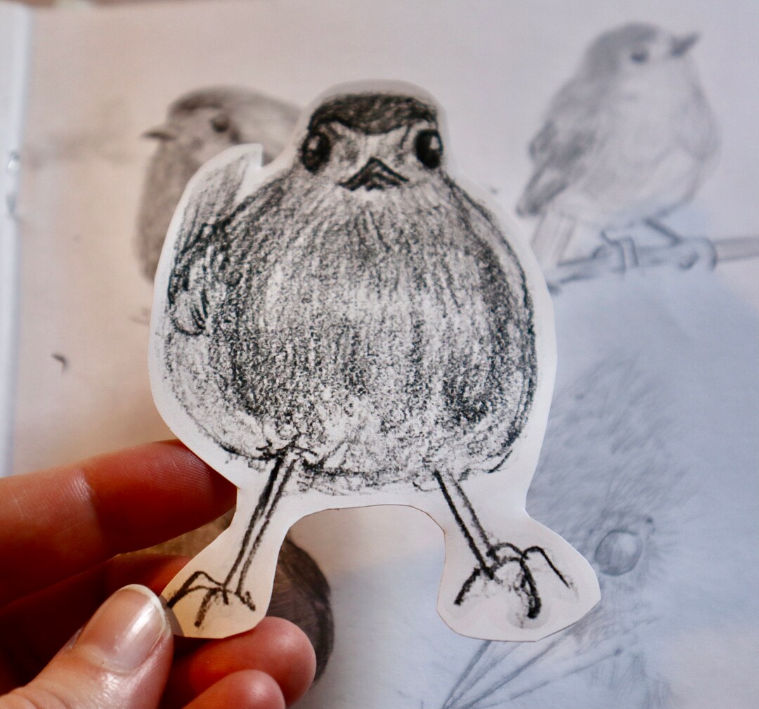 Robin Sticker - Etsy
