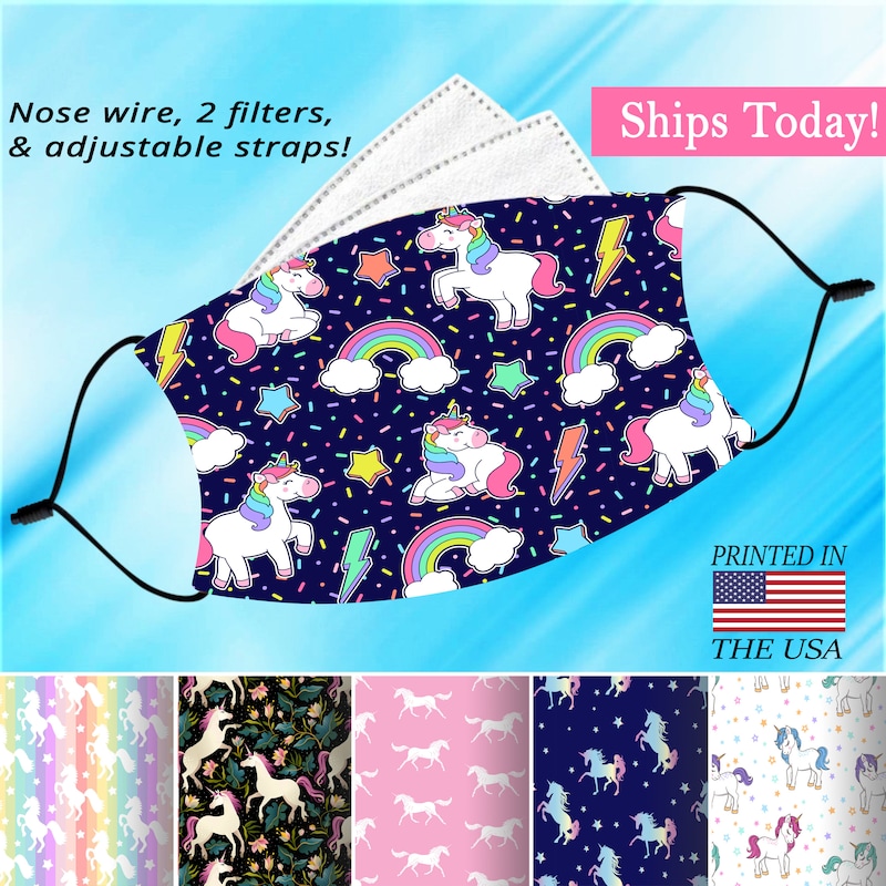 Unicorn Mask - Etsy