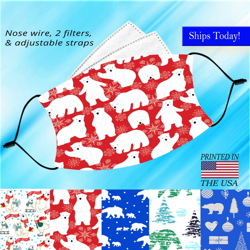 Bear Face Mask - Etsy