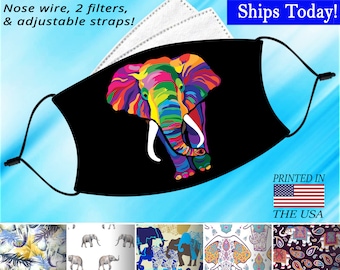 Elephant Face Mask | Etsy