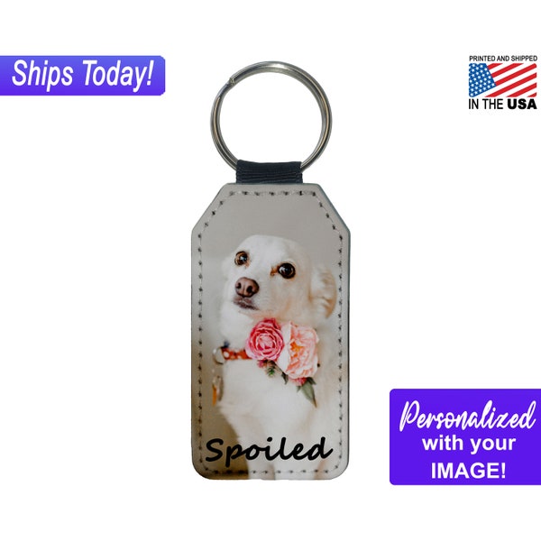 Leather Keychain - Etsy