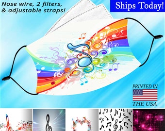 Music Note Mask - Etsy