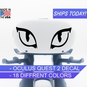 Cat's Eyes, Feline Eyes, Oculus Quest 2 Vinyl Decal, Oculus VR Skin ...