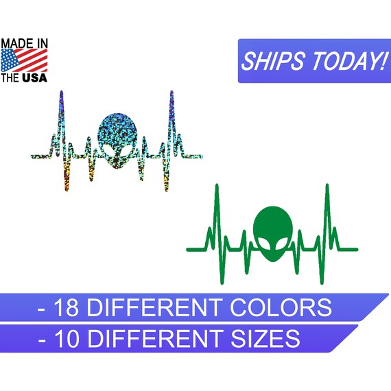 Alien Heartbeat Xenomorph Vinyl Decal Extra Terrestrial | Etsy