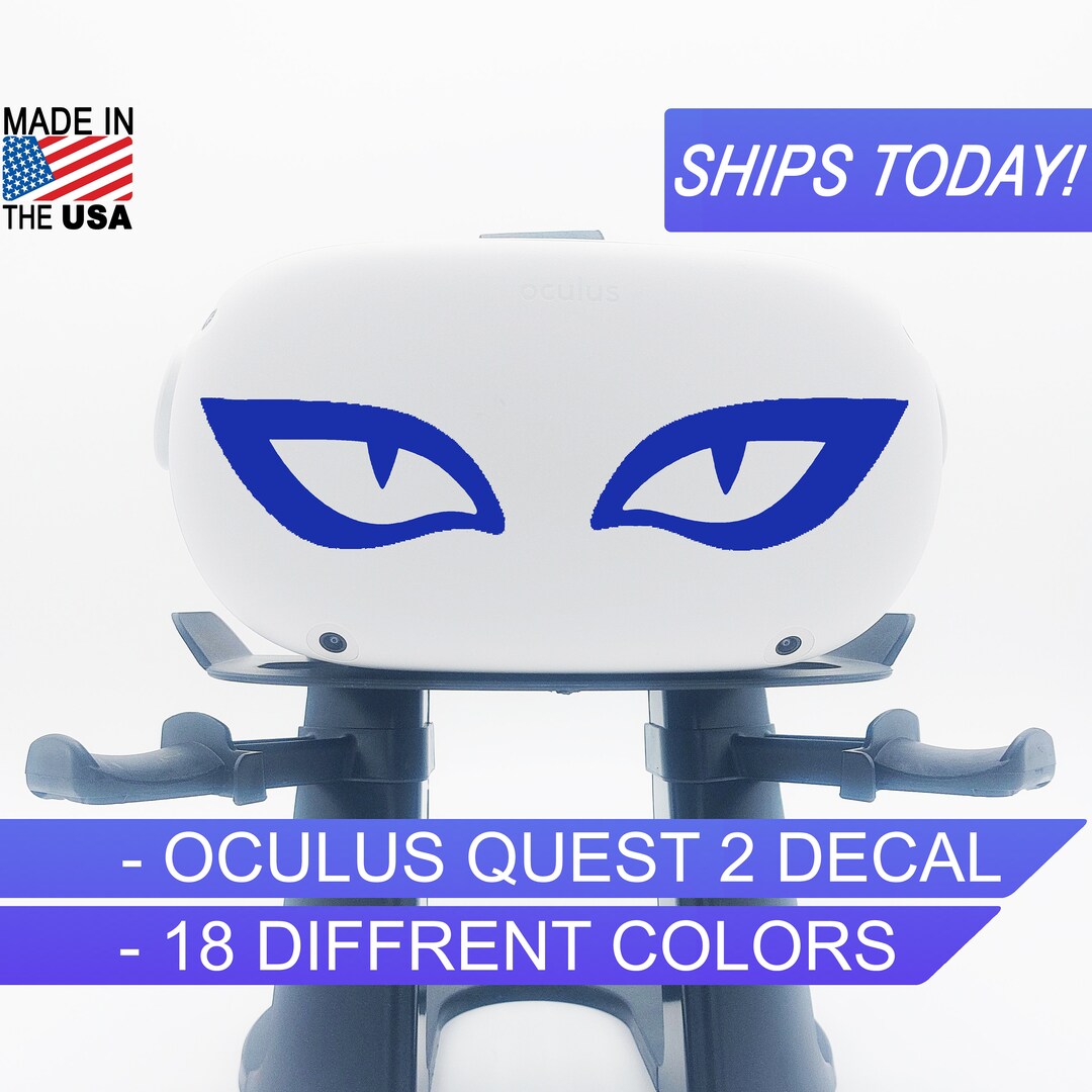 Sinister Demon Eyes, Monster, Oculus Quest 2 Vinyl Decal, Oculus VR ...