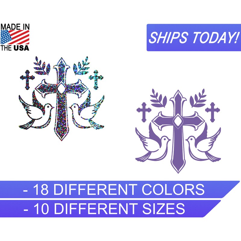 Cross Decal - Etsy