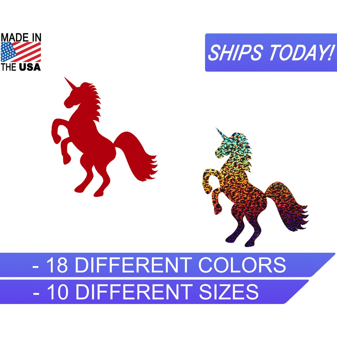 Unicorn, Vinyl Decal, Unicorn Lovers Decal,silver Glitter,cooler Decals ...