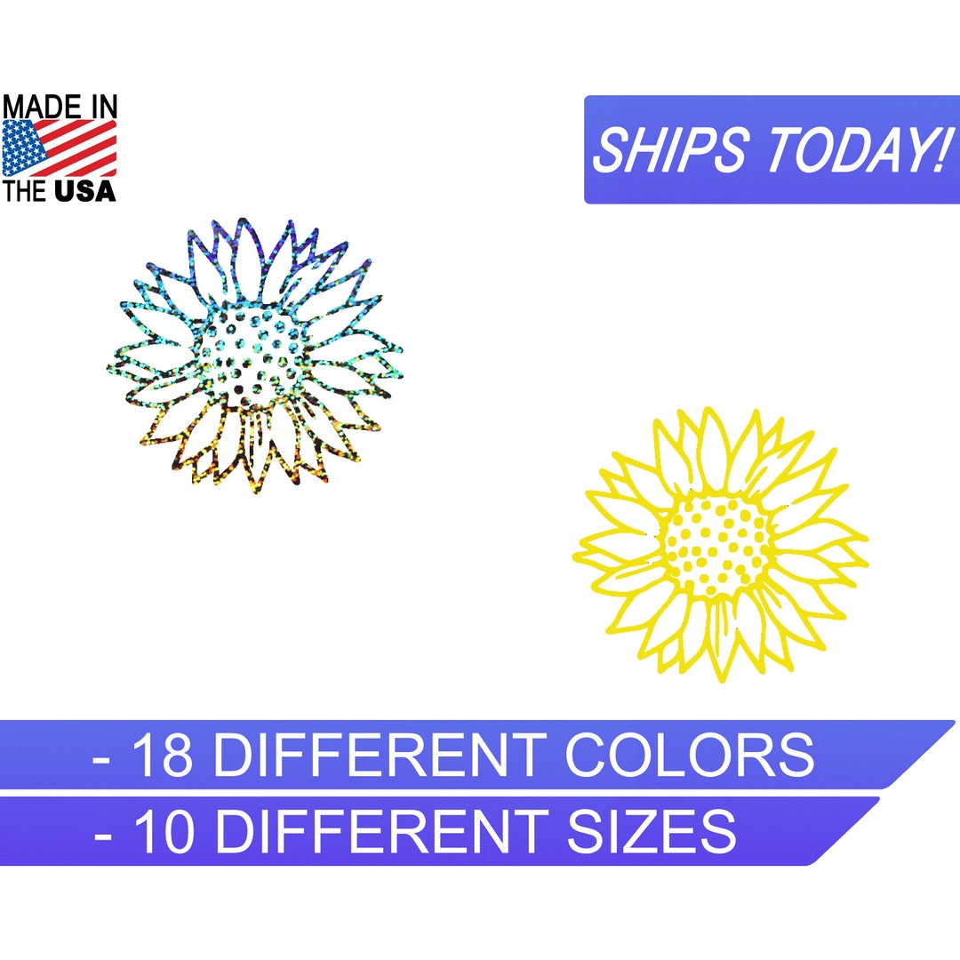 Sunflower, Vinyl Decal, Floral Decal,silver Glitter,cooler Decals ...