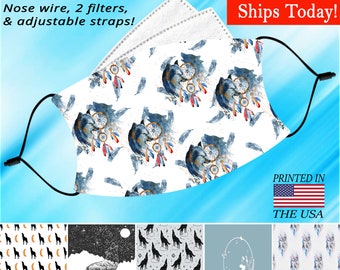 Wolf Face Mask - Etsy