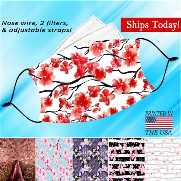 Reusable Face Mask With Nose Wire - Etsy