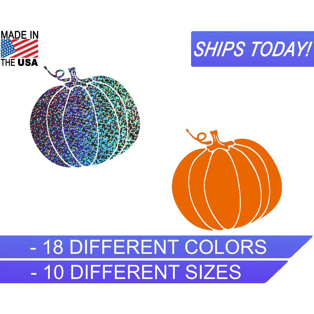 Pumpkin, Gourd, Vinyl Decal, Fall Decal,silver Glitter,cooler Decals ...