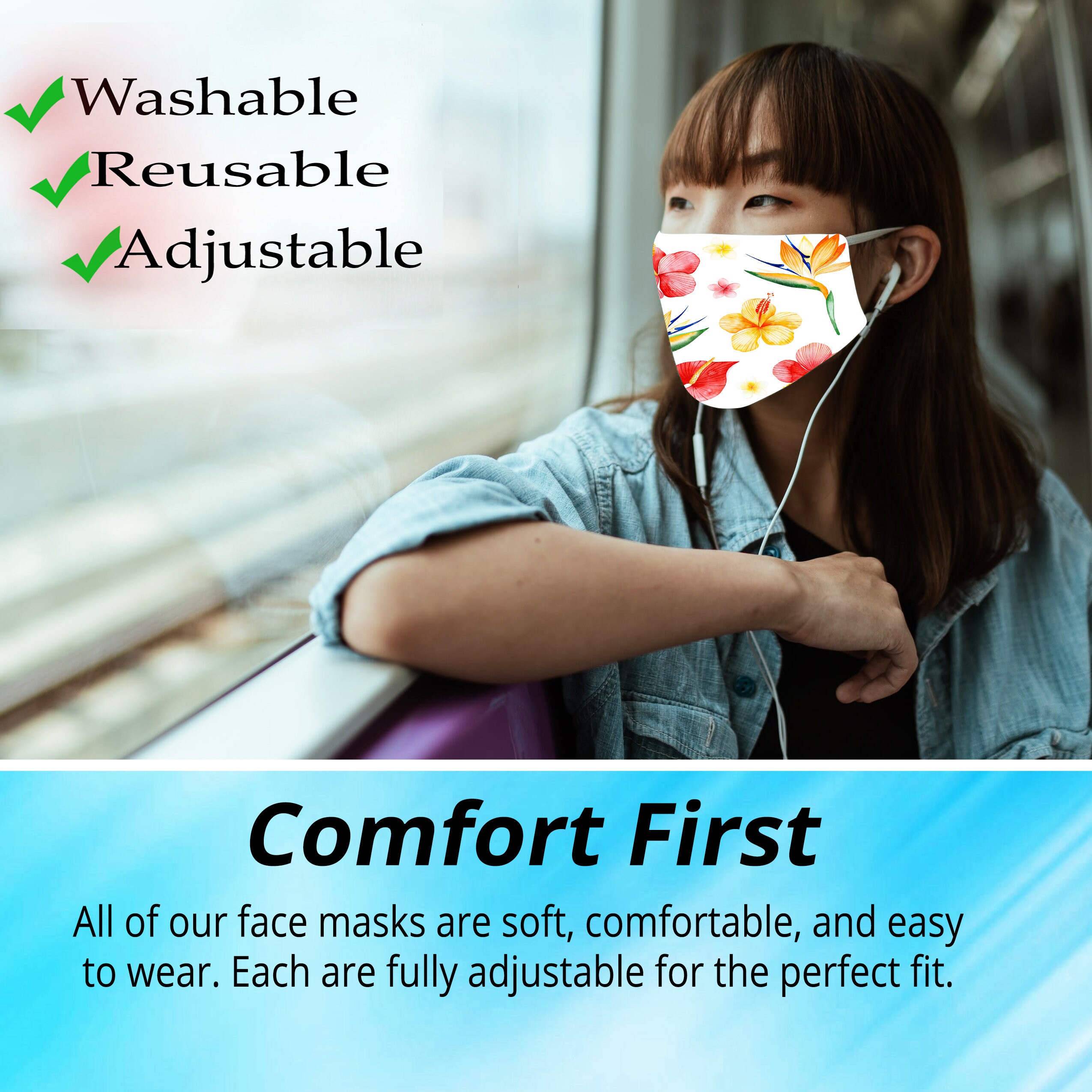 Cute Cross Face Mask Washable Mask Adjustable and Reusable - Etsy UK