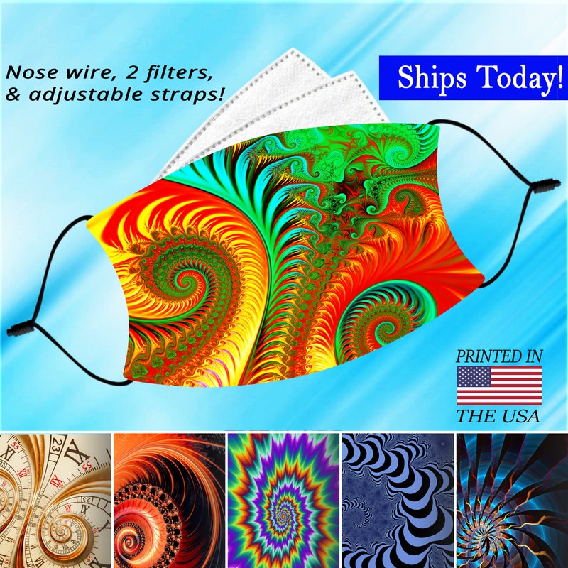 Psychedelic Mask - Etsy