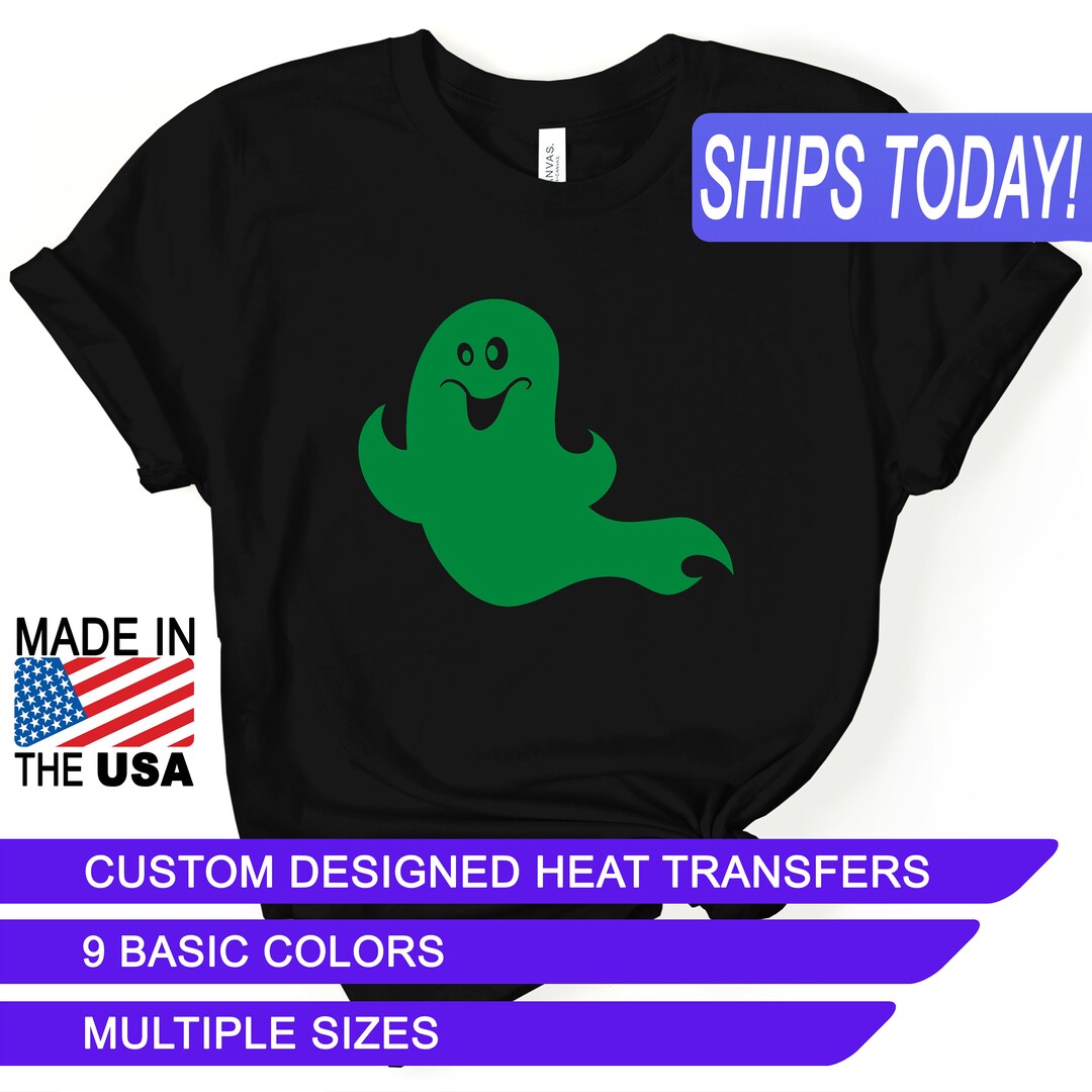 Solid Ghost, Basic Colors, Cute, Heat Transfers, Custom Iron Ons, CPSIA ...