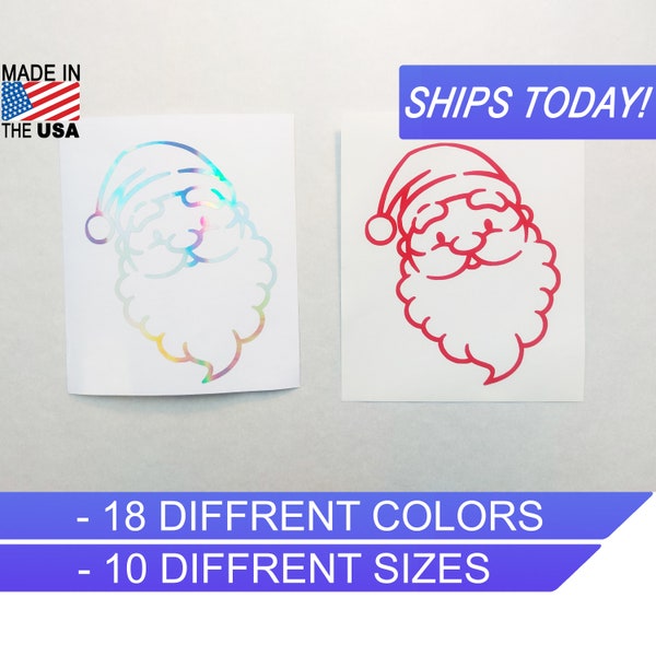 Santa Claus Car Decal - Etsy