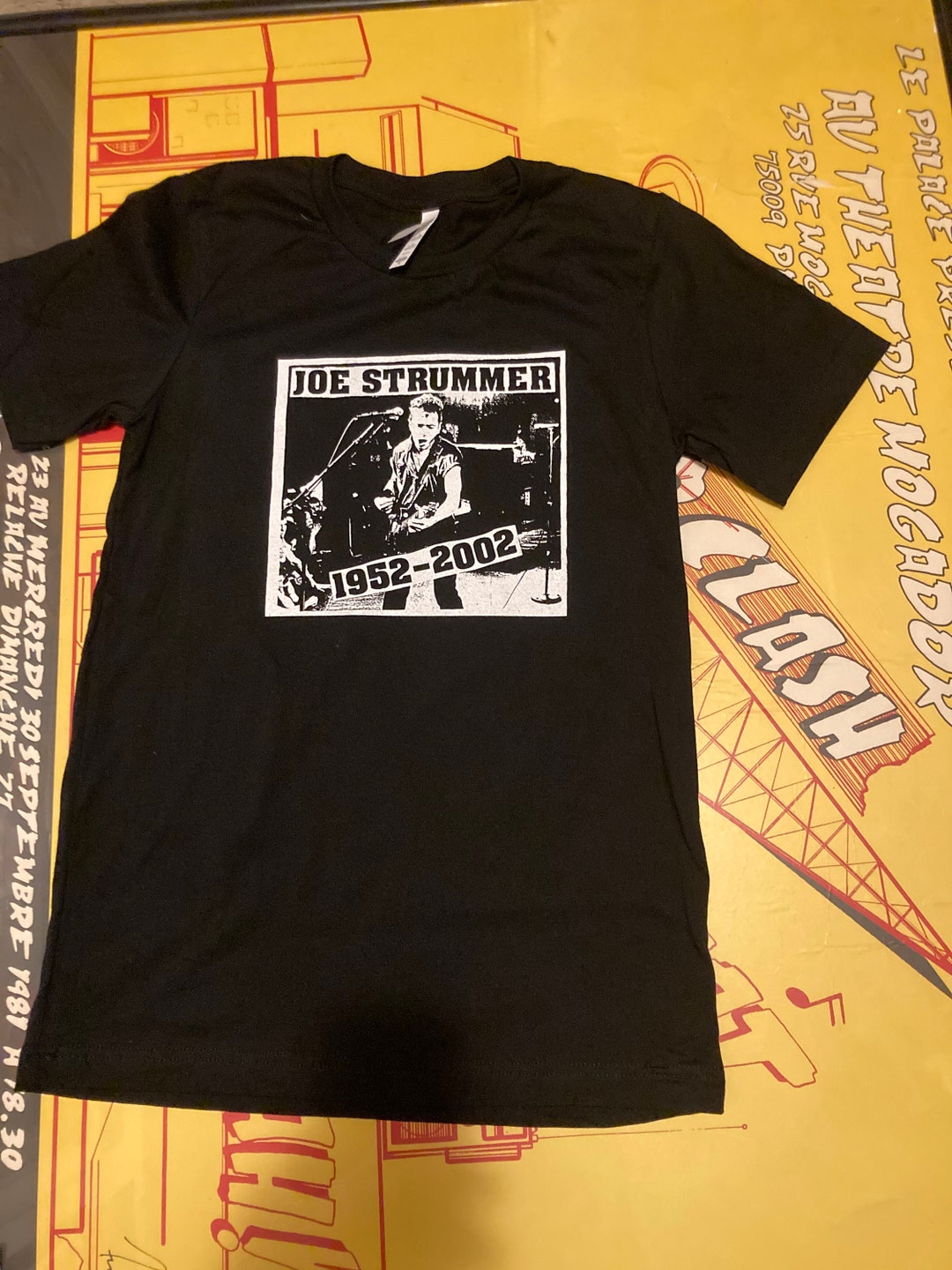 Joe Strummer 1952-2002 Black Tshirt - Etsy