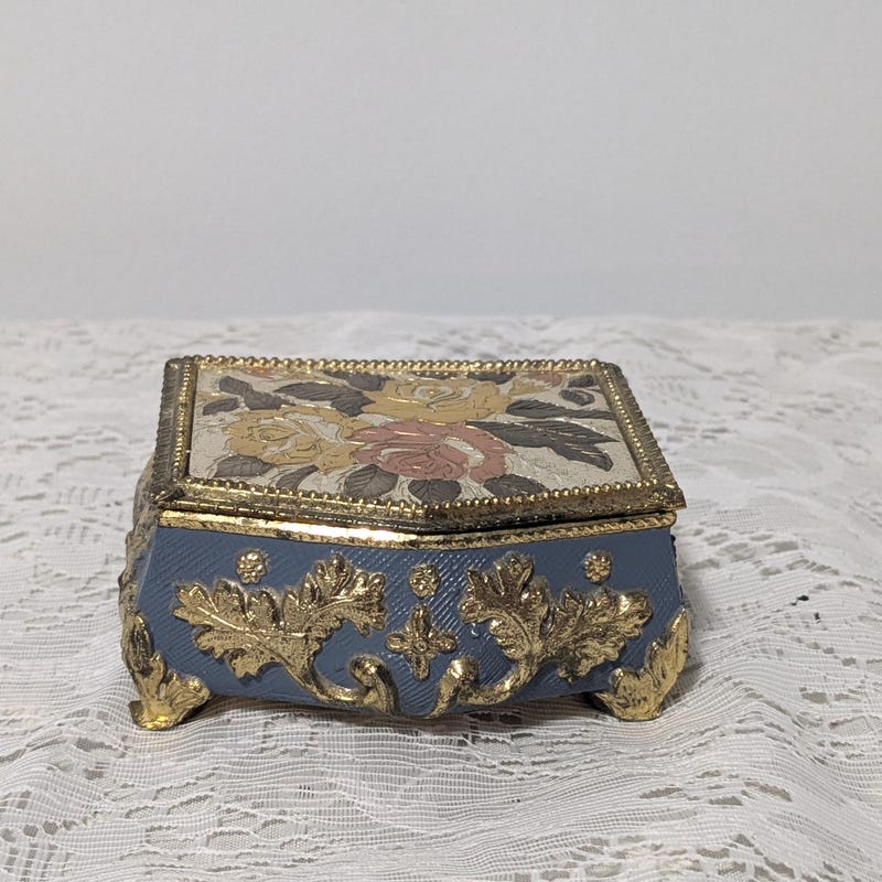 Metal Trinket Box - Etsy