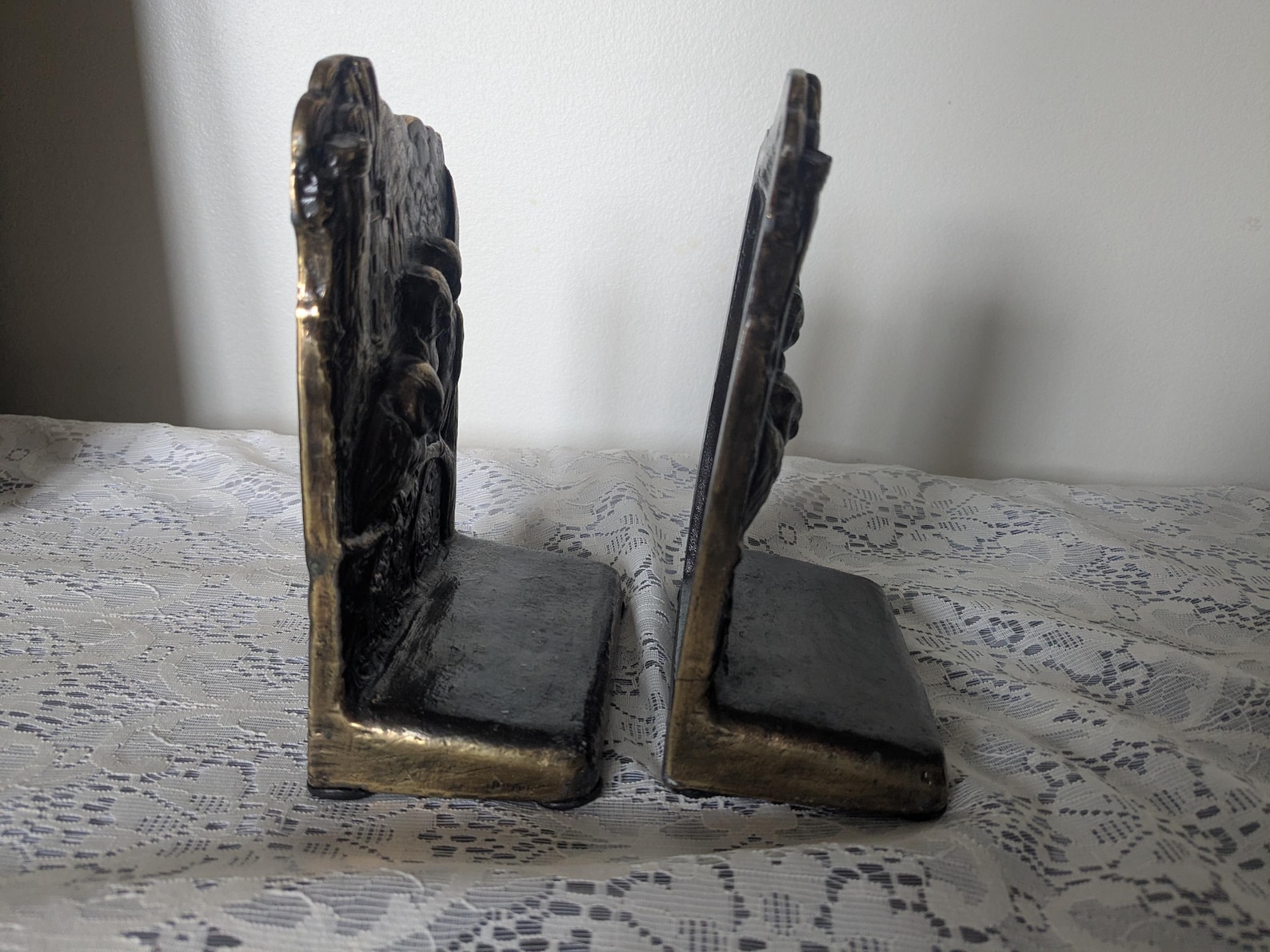 Art Deco Owl Bookends: Bronze-clad Gothic Library Decor, 1920s Vintage ...
