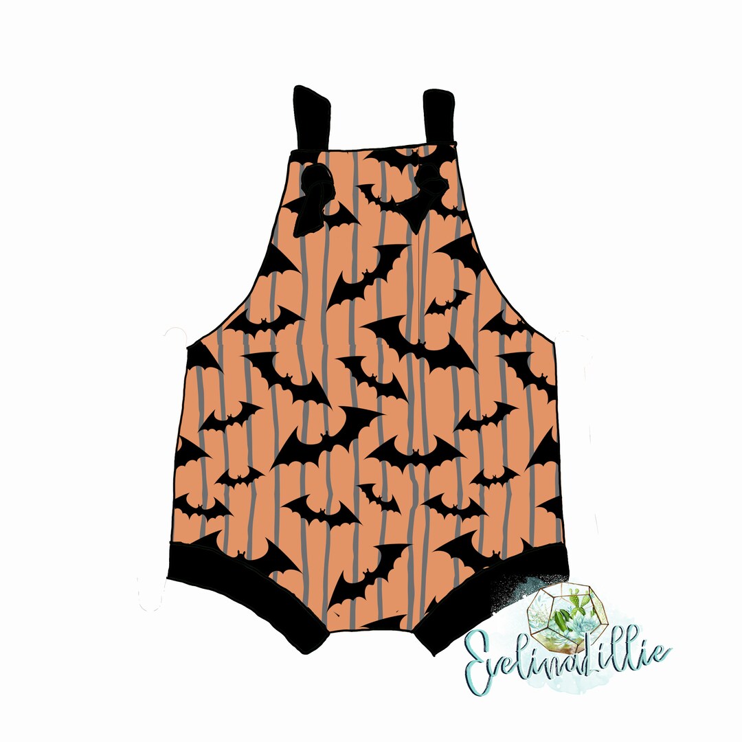 Horror Romper, Knotted Overalls, Overalls, Halloween Romper, Halloween ...