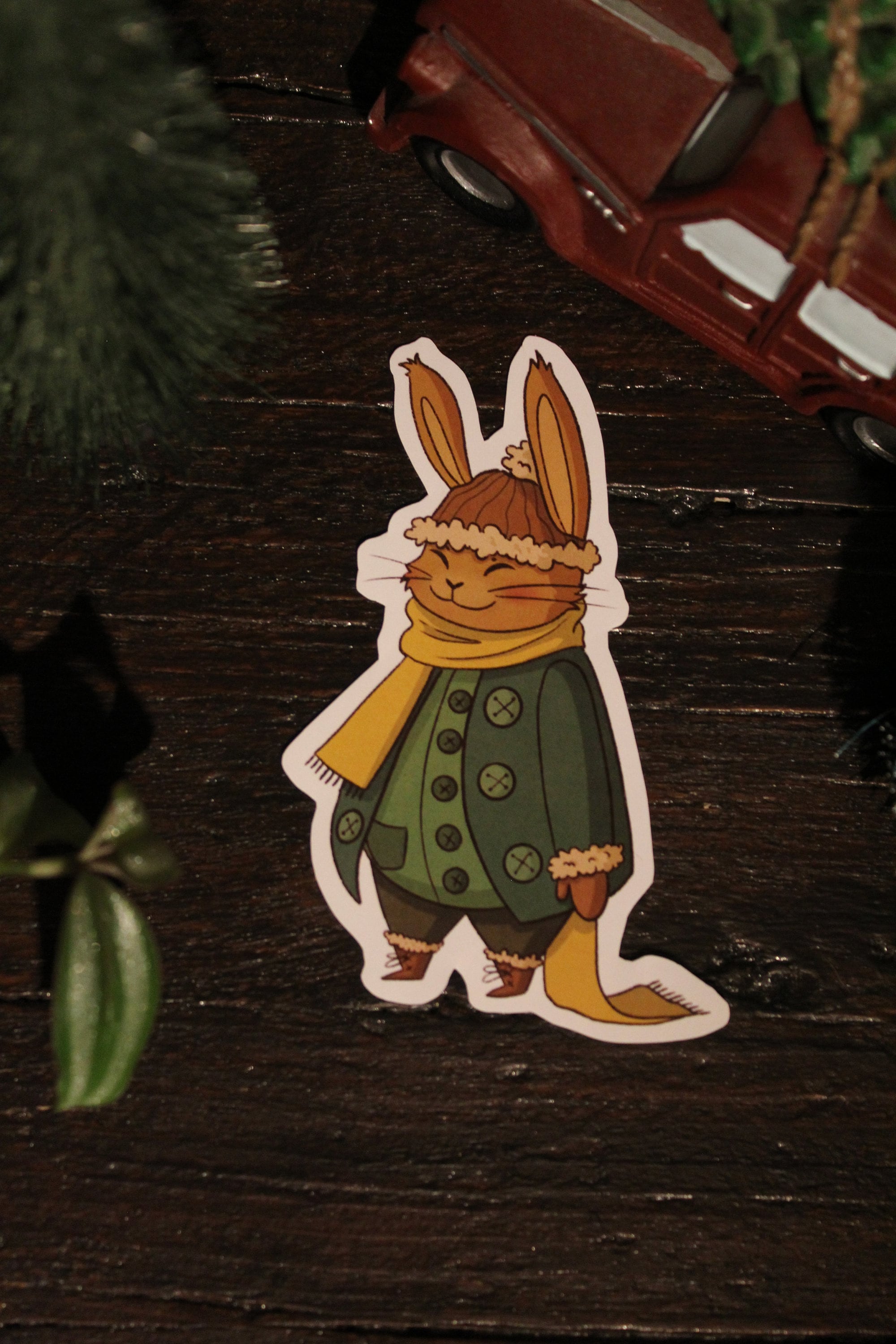 Cozy Winter Animal Stickers Set of Cute Christmas Animals - Etsy