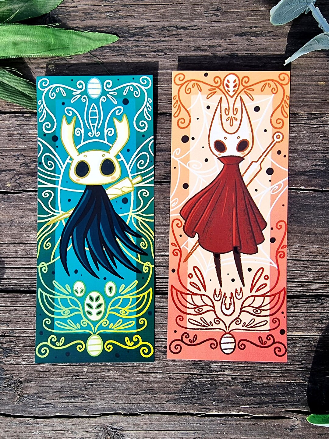 Hollow Knight Bookmark Set - Hornet and the Knight Illustrations - Etsy